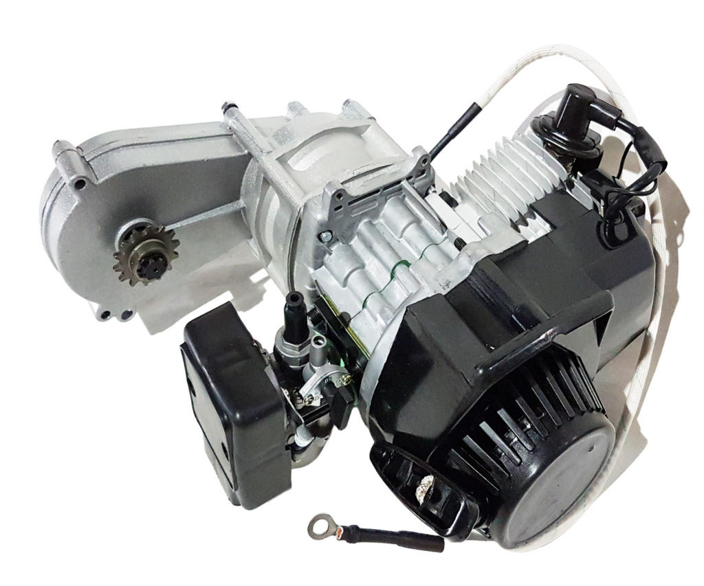 ENG52 49CC 2 STROKE MINI DIRT BIKE ENGINE WITH ELECTRIC & PULL START ...