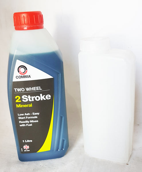 1L 2 STROKE MINERAL OIL & FUEL MIXING BOTTLE 25:1 FOR 49CC MINI MOTO D ...